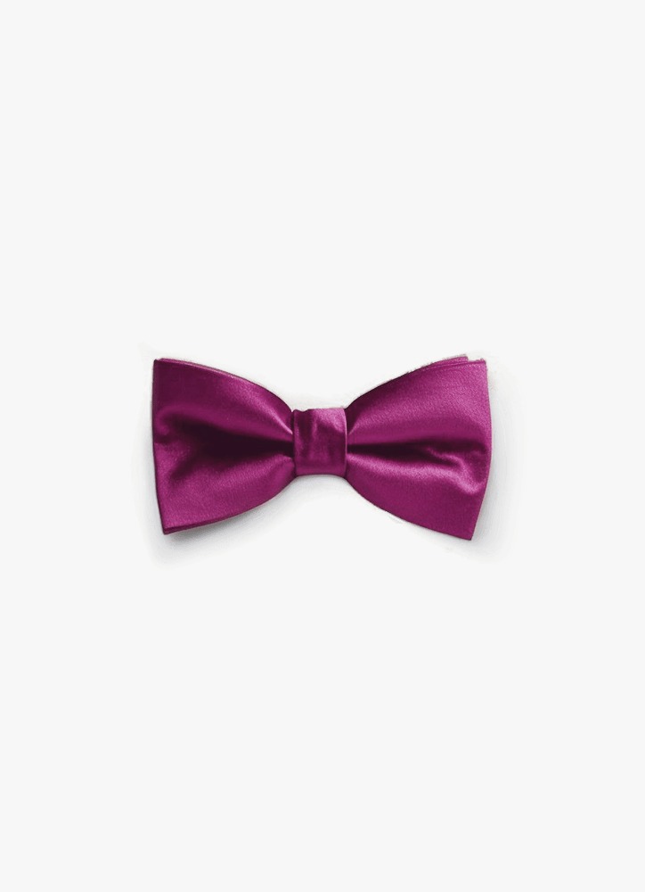 Raspberry Satin Bow Tie – Sana Tailor